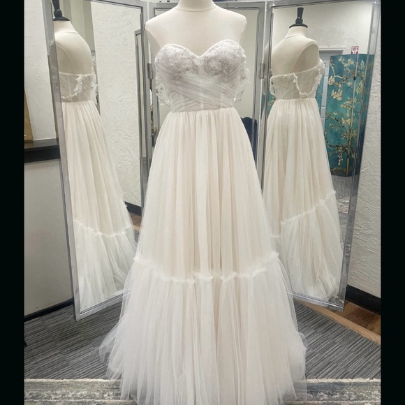 white april | Dresses | White April 2292 Chic Strapless Ivory Bridal ...